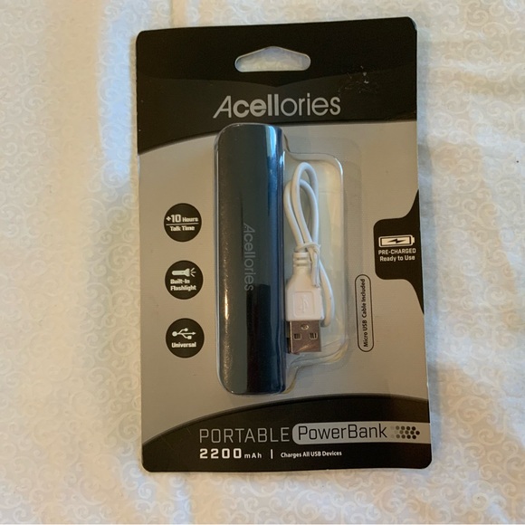 Cell Phones & Accessories | New Acellories Portable Power Bank 220 Mah ...